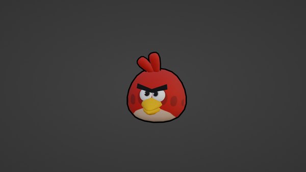 modelo 3d Pájaro rojo de Angry Birds gratis - TurboSquid 2263180