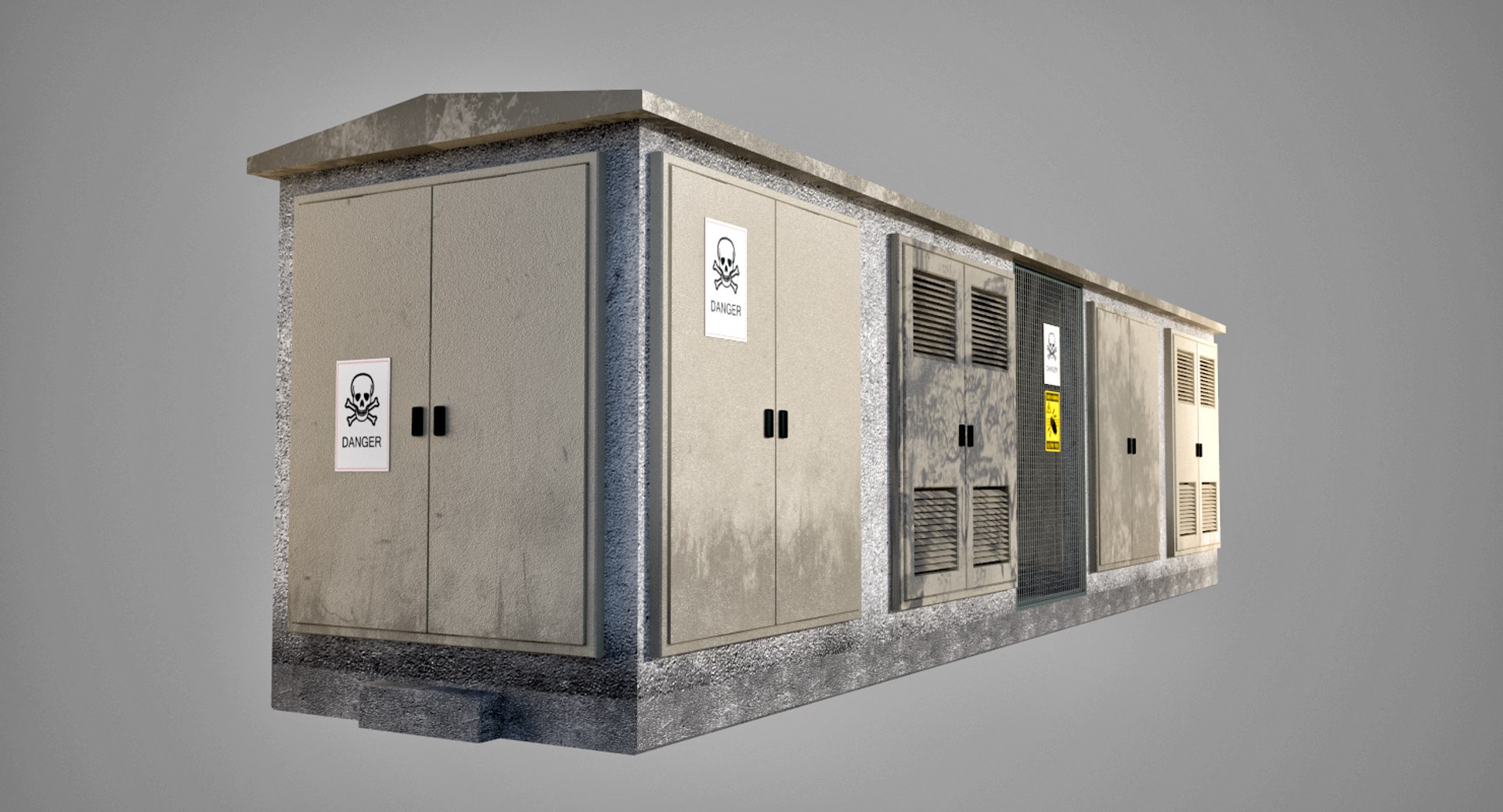 3D Concrete Transformer Station - TurboSquid 1256552