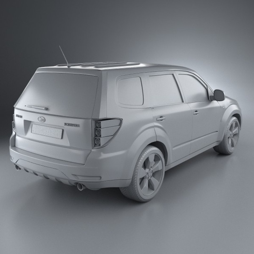 3d model subaru forester