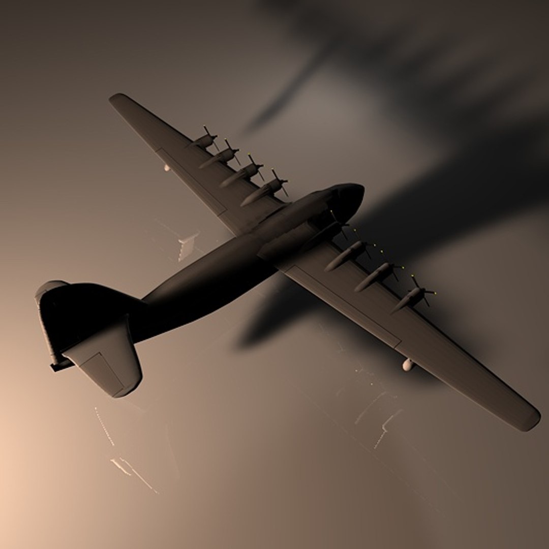 Spruce Goose 3d Model