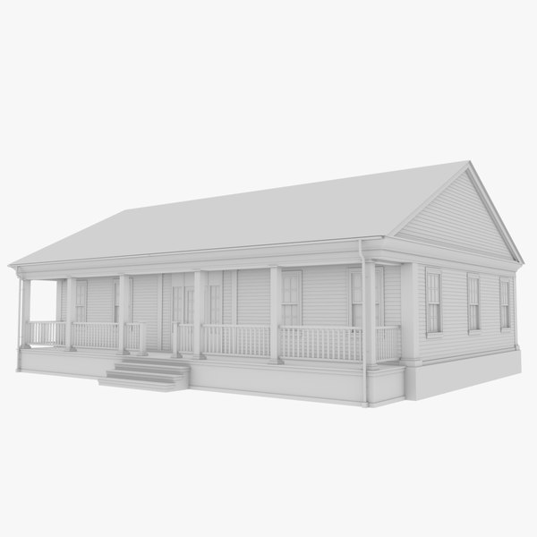 Colonial House 3D Models for Download | TurboSquid