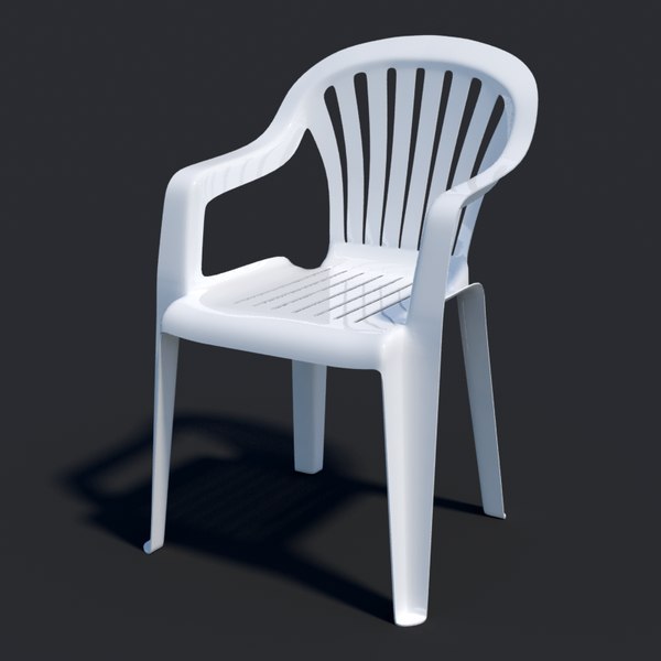 3d max plastic chair