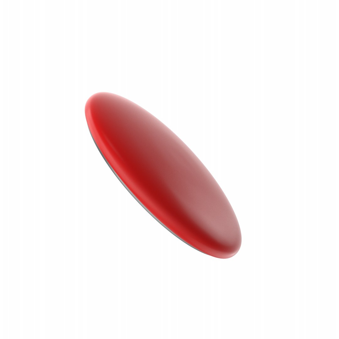 3D Model Red Button Pin Badge - TurboSquid 2021961