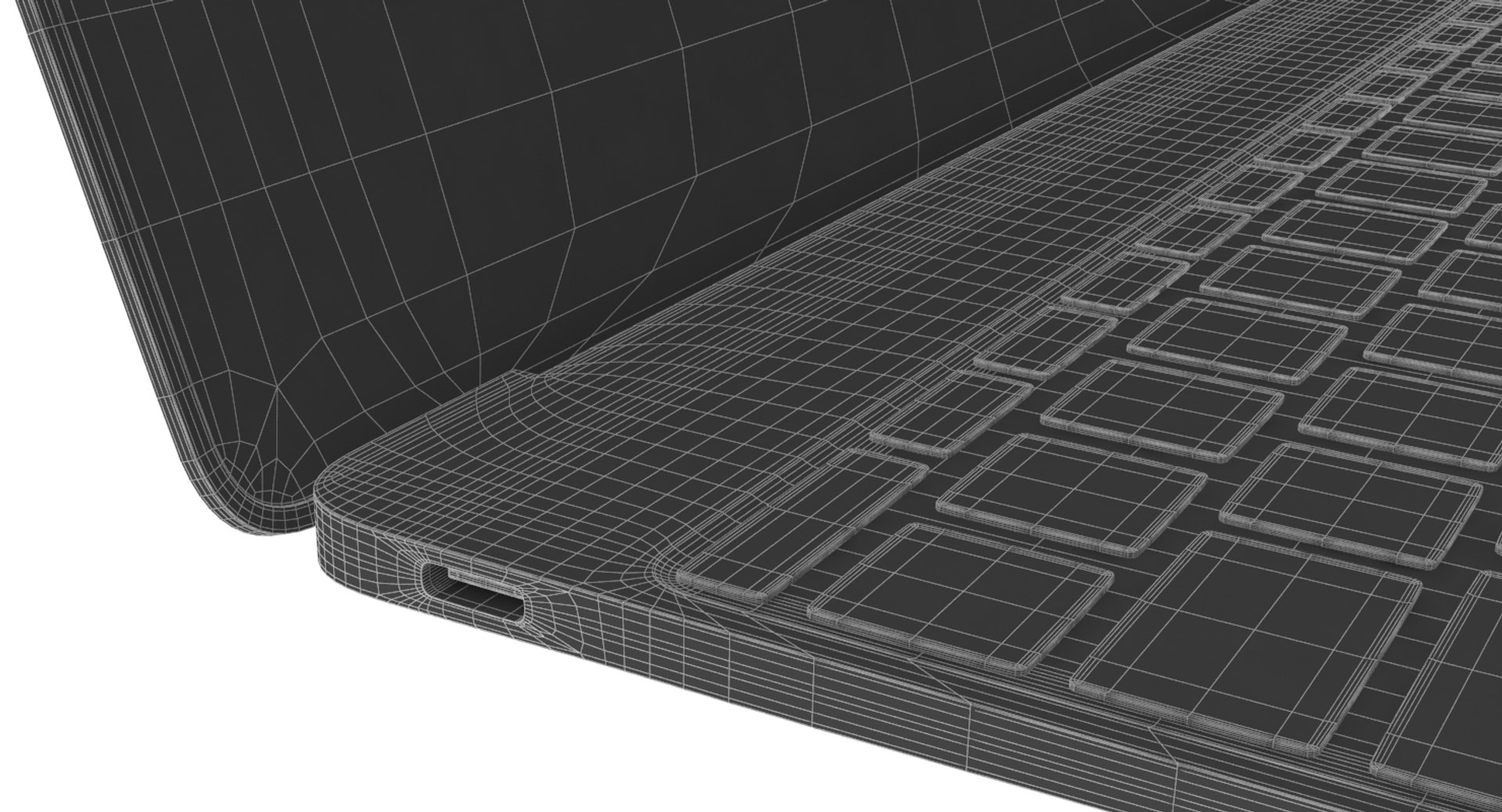 3d Realistic Apple Macbook 2015 Model