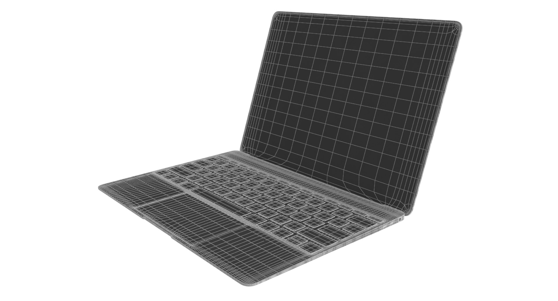 3d Realistic Apple Macbook 2015 Model
