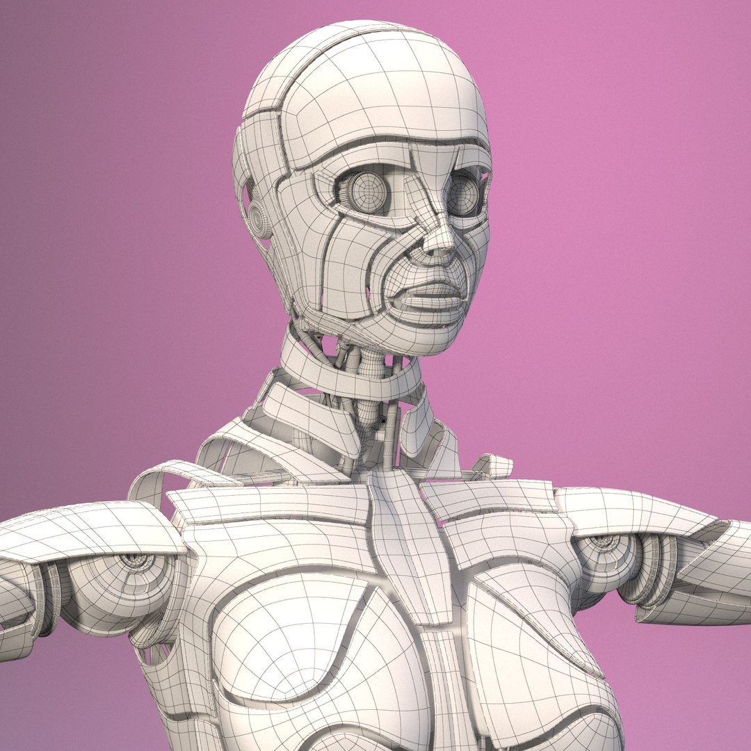 3D rigged female android fully - TurboSquid 1561825