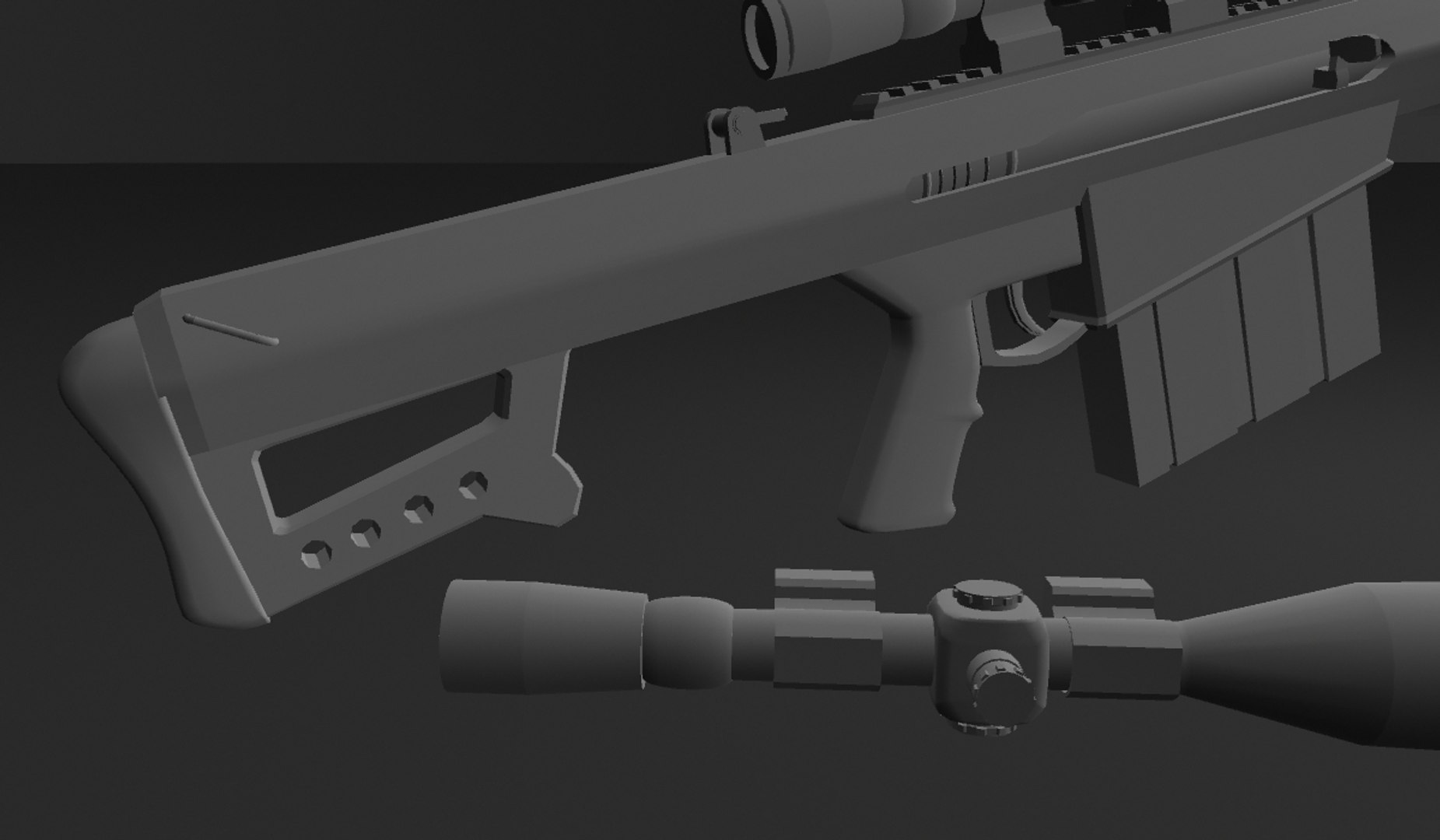 3d Model Barrett M82