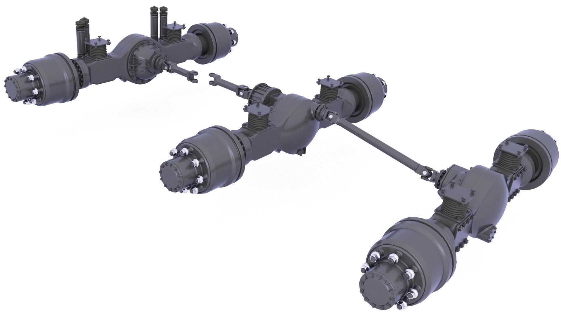 3D Suspension Axle Rear Model - TurboSquid 1581246