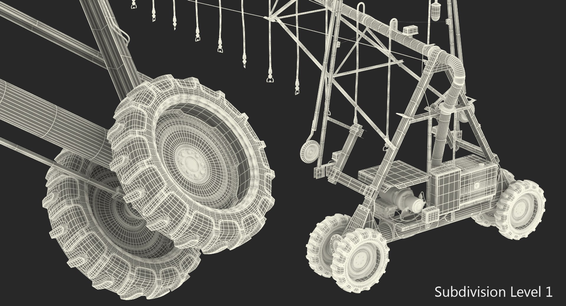 Wheel Lateral Irrigation Model - TurboSquid 1241325