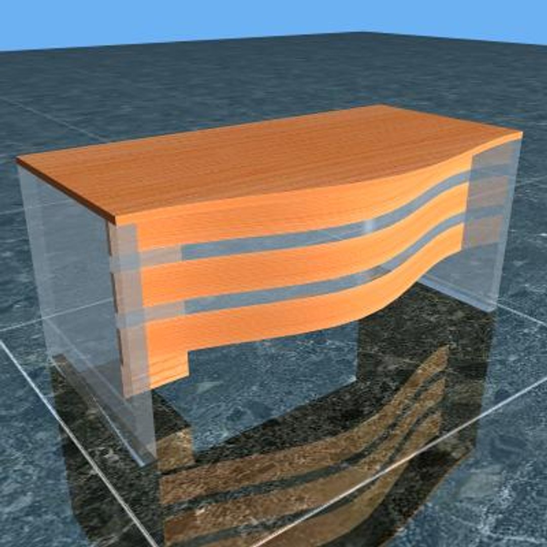 Executive Table 3d Model