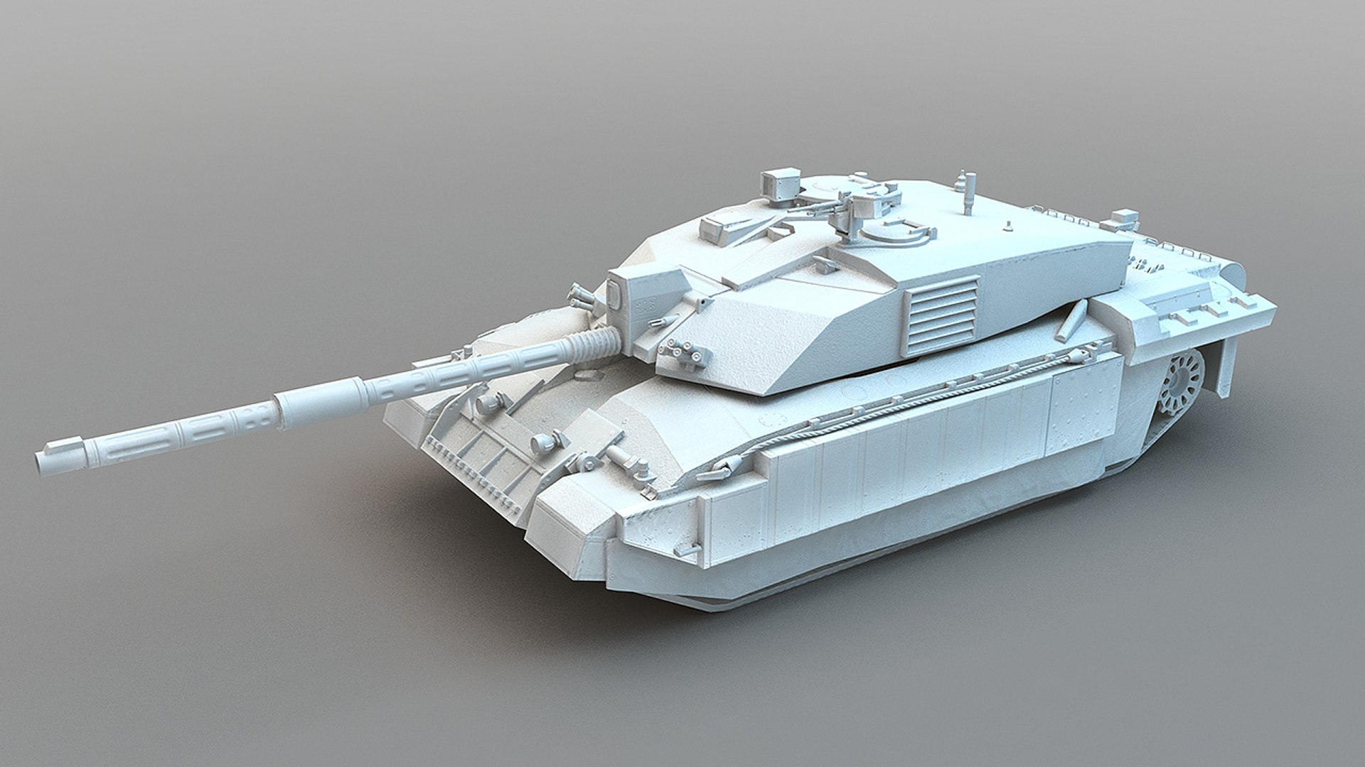 3d model main battle tank challenger 2
