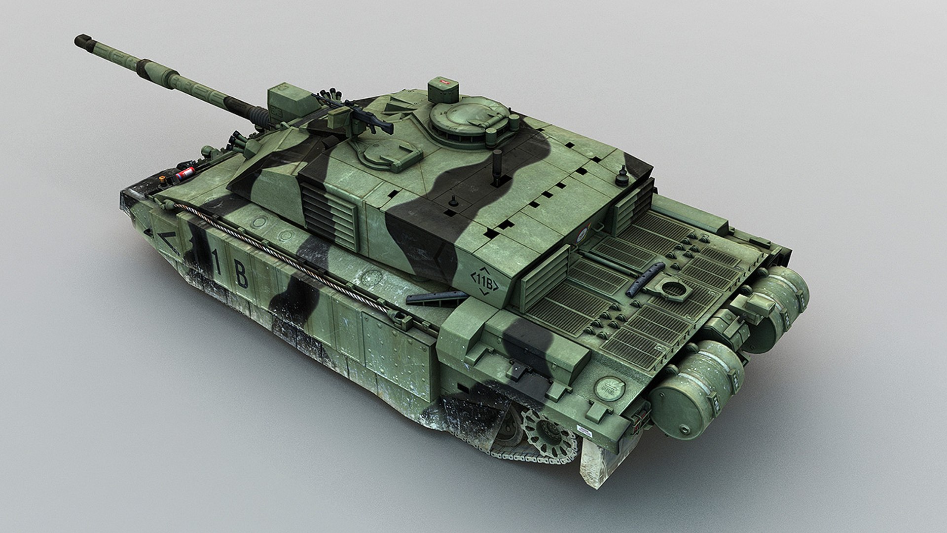 3d model main battle tank challenger 2