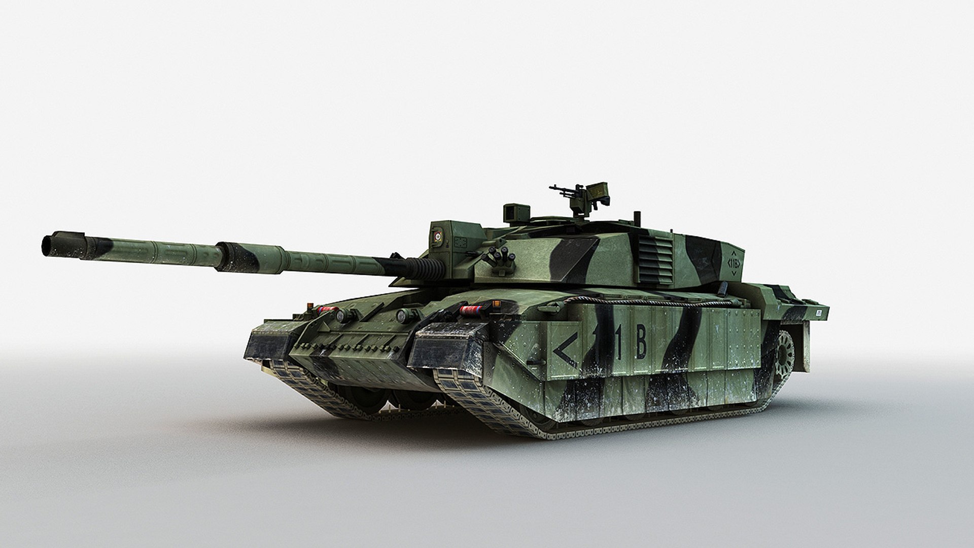3d model main battle tank challenger 2
