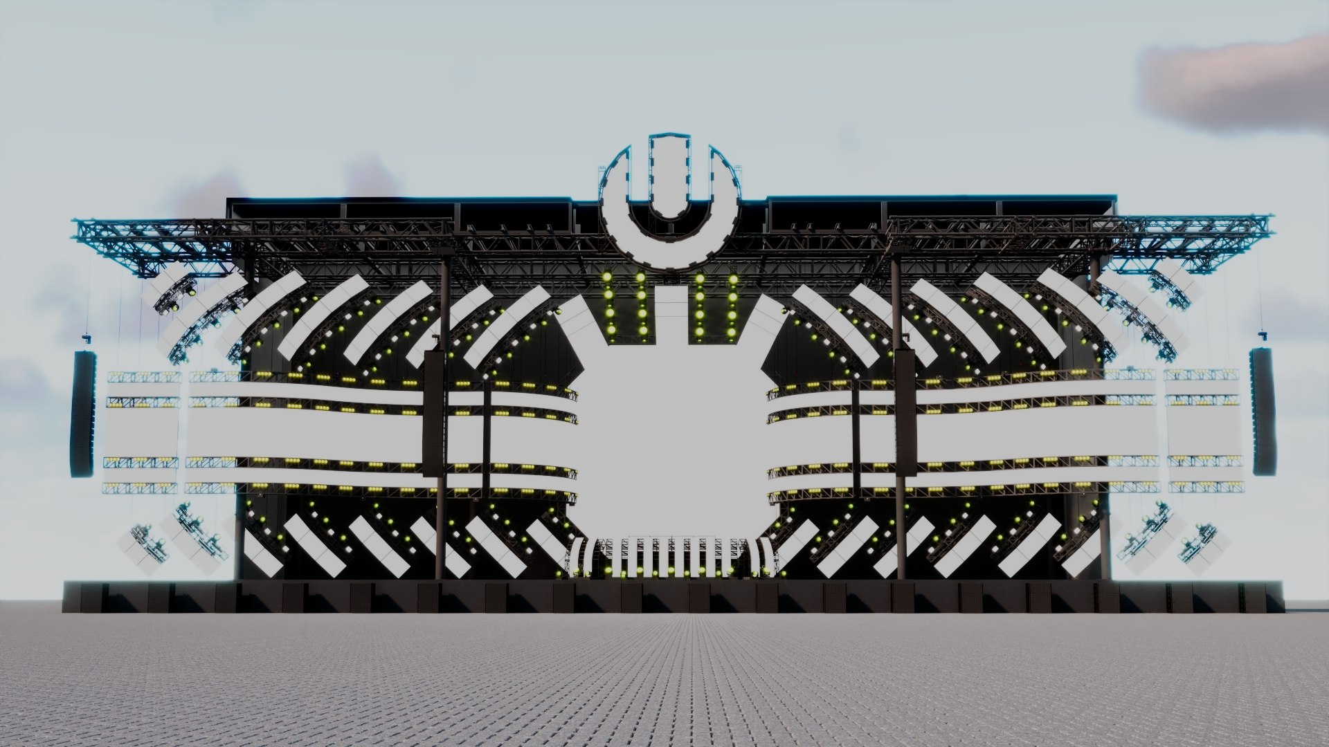 3D Ultra Music Festival 2017 Stage Model - TurboSquid 2508519