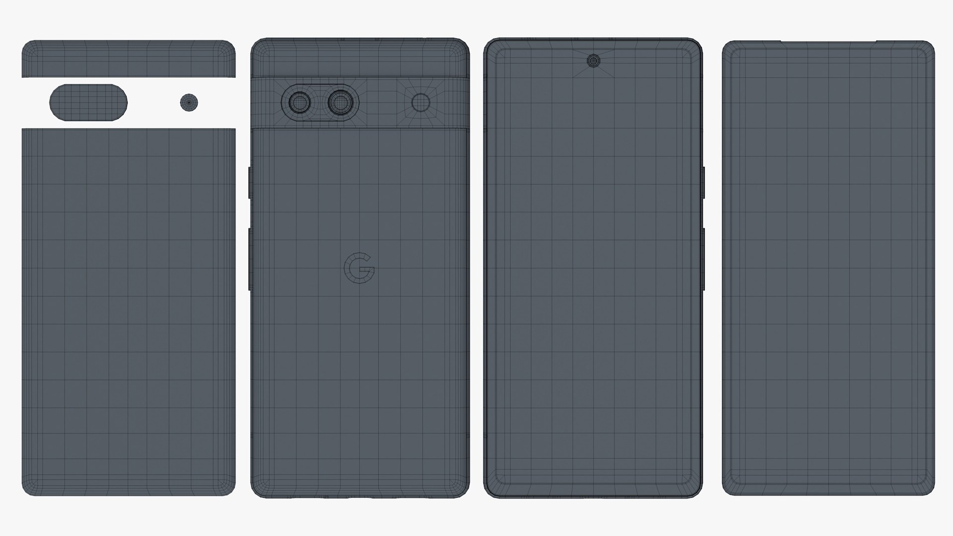 Google Pixel 7a Gray model - TurboSquid 2057810