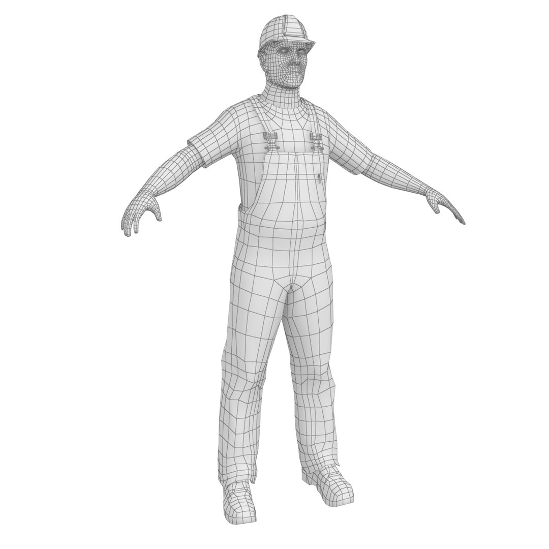3D character worker person model - TurboSquid 1275420