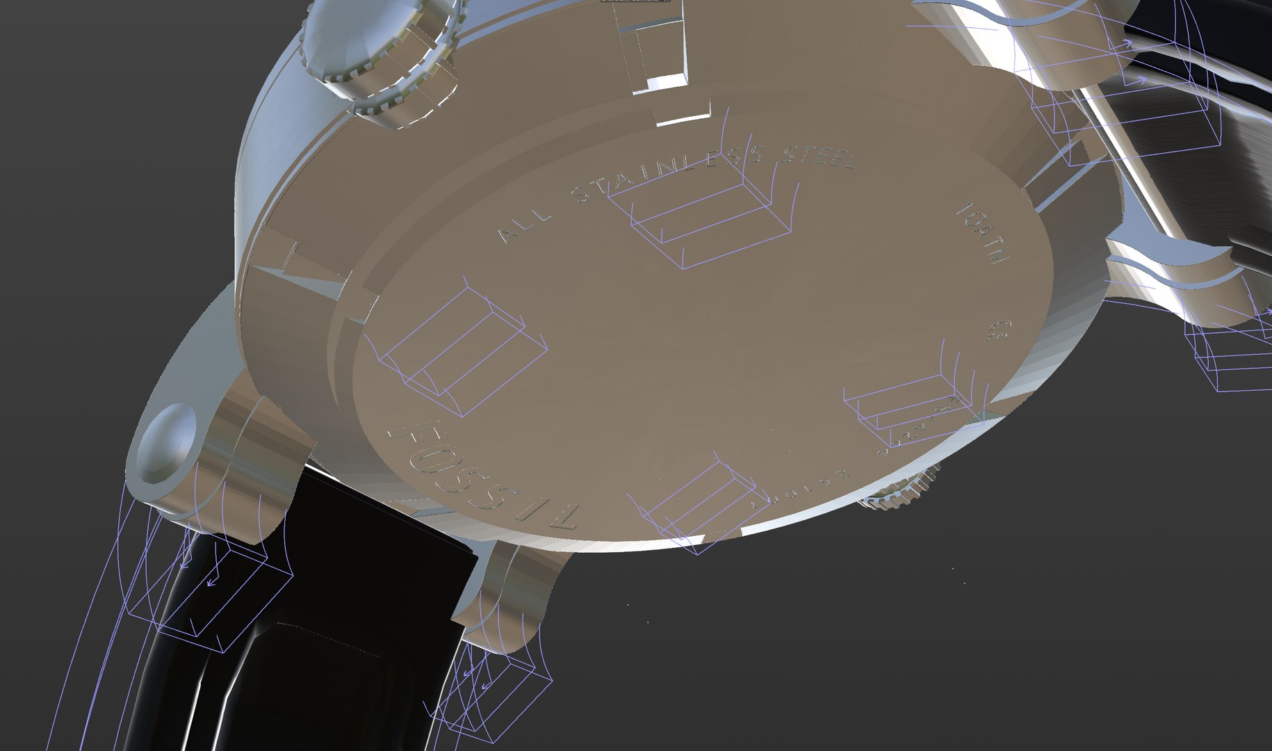 Fossil Watch 3D Model - TurboSquid 2125870