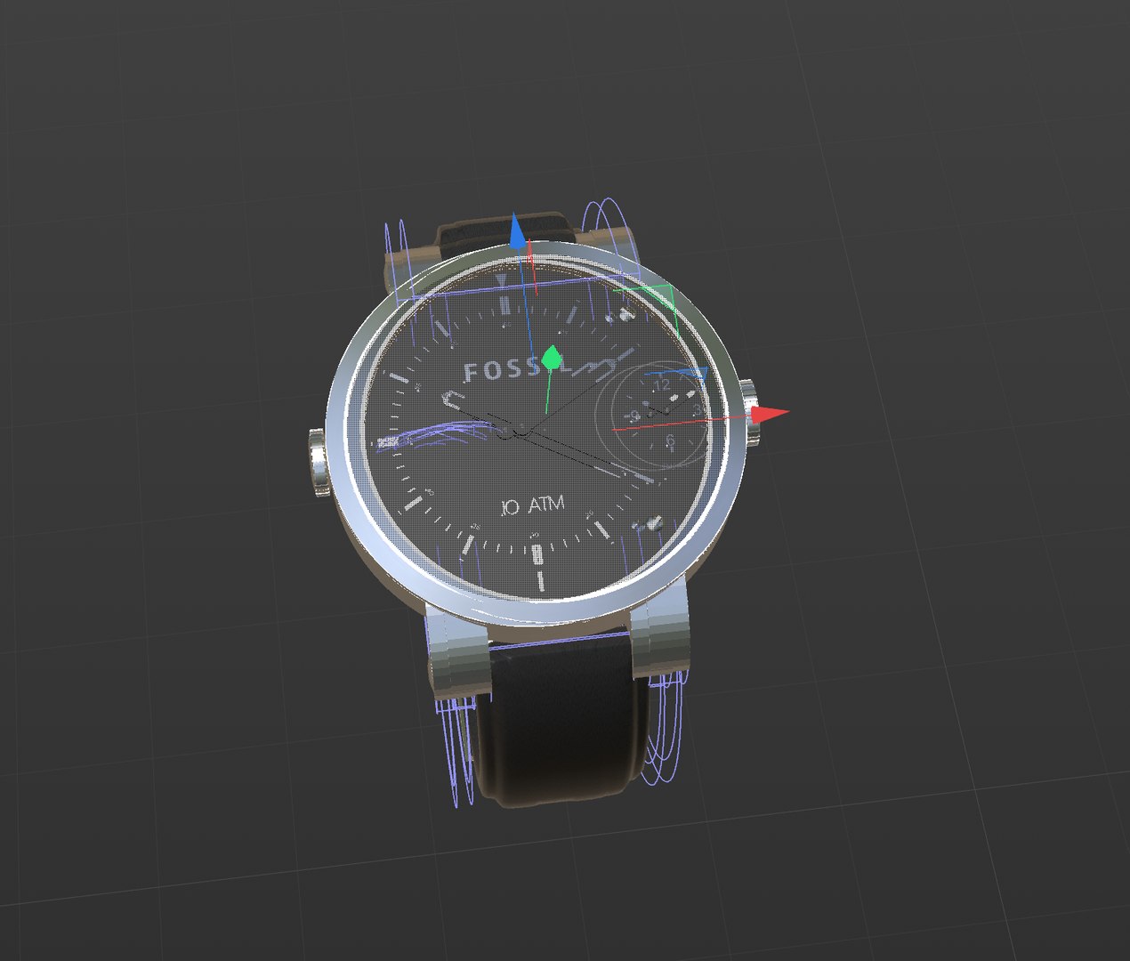 Fossil Watch 3D Model - TurboSquid 2125870