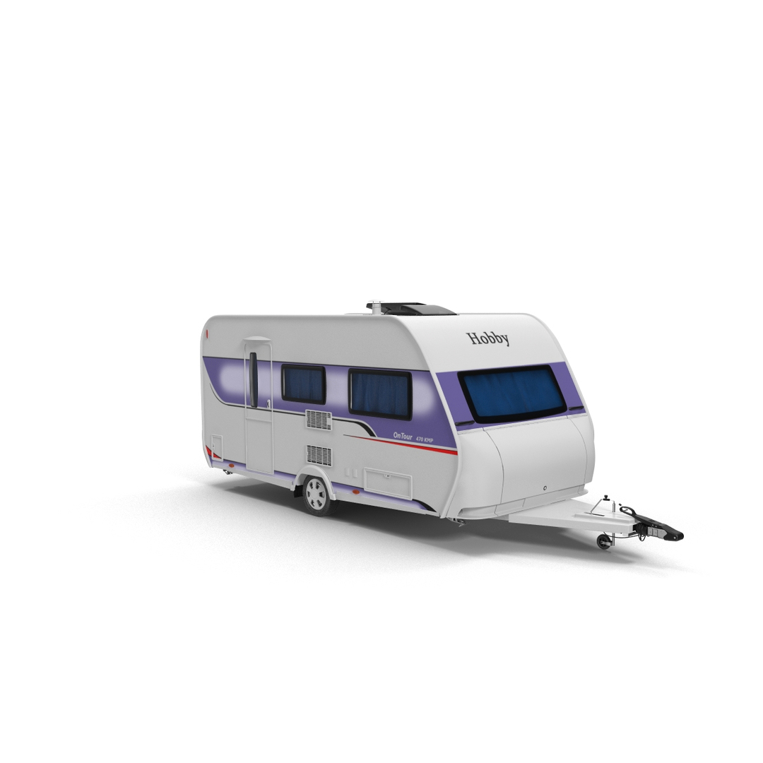 3d rigged motorhomes caravans model