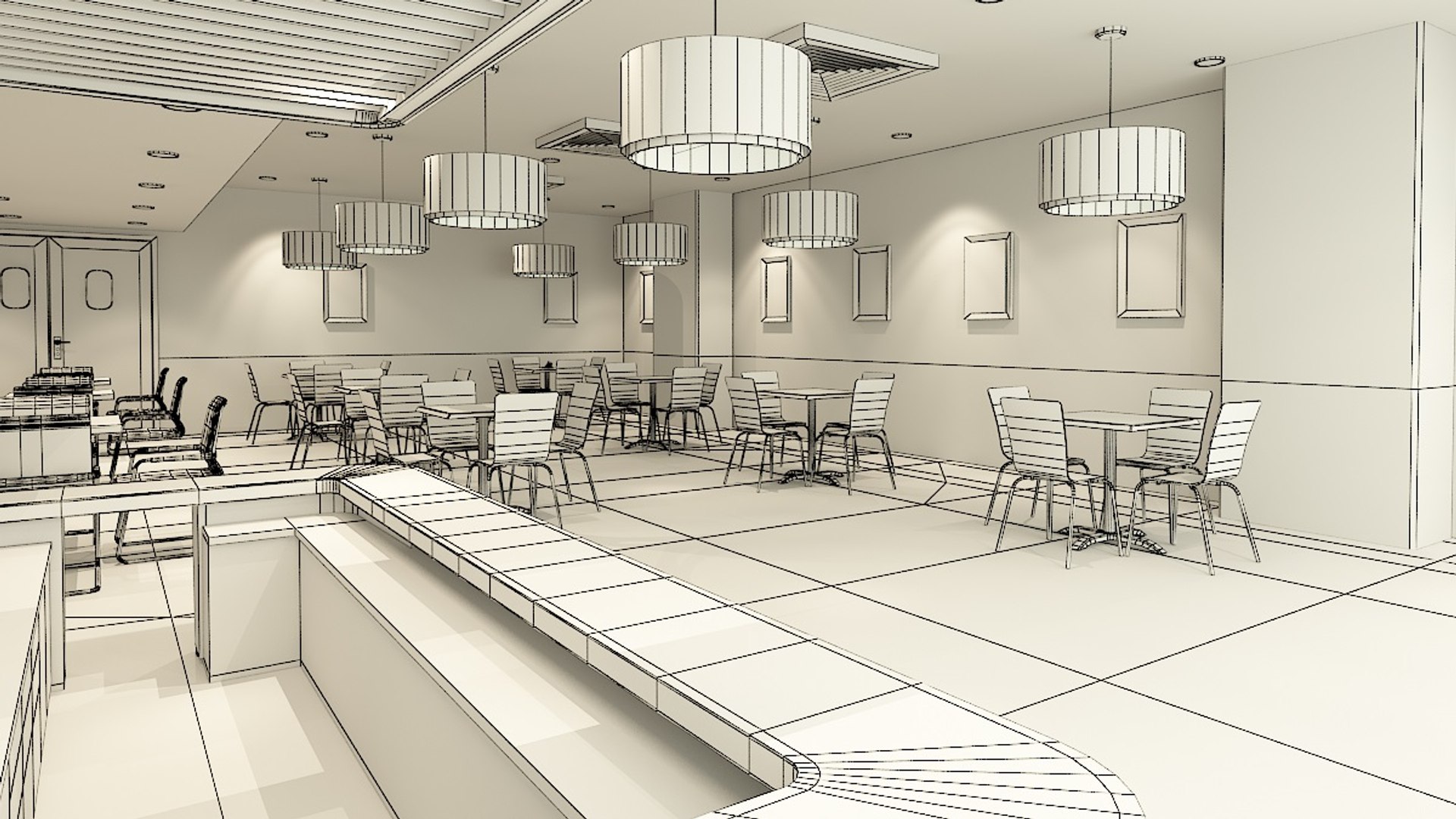 Cafe games 3D model - TurboSquid 1258119