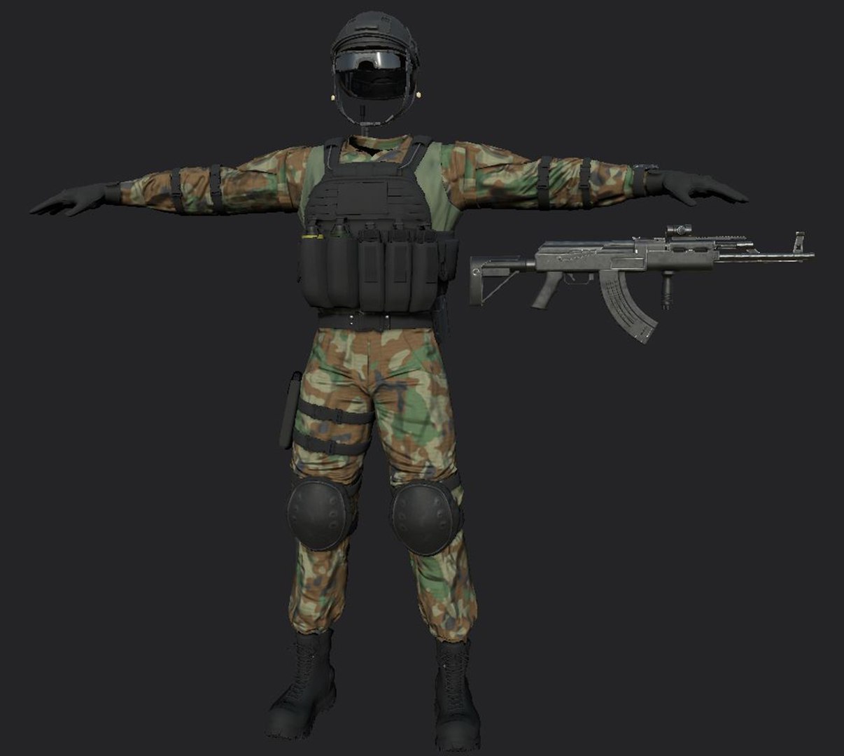 3D Solider SEA South East Asia - TurboSquid 1802147