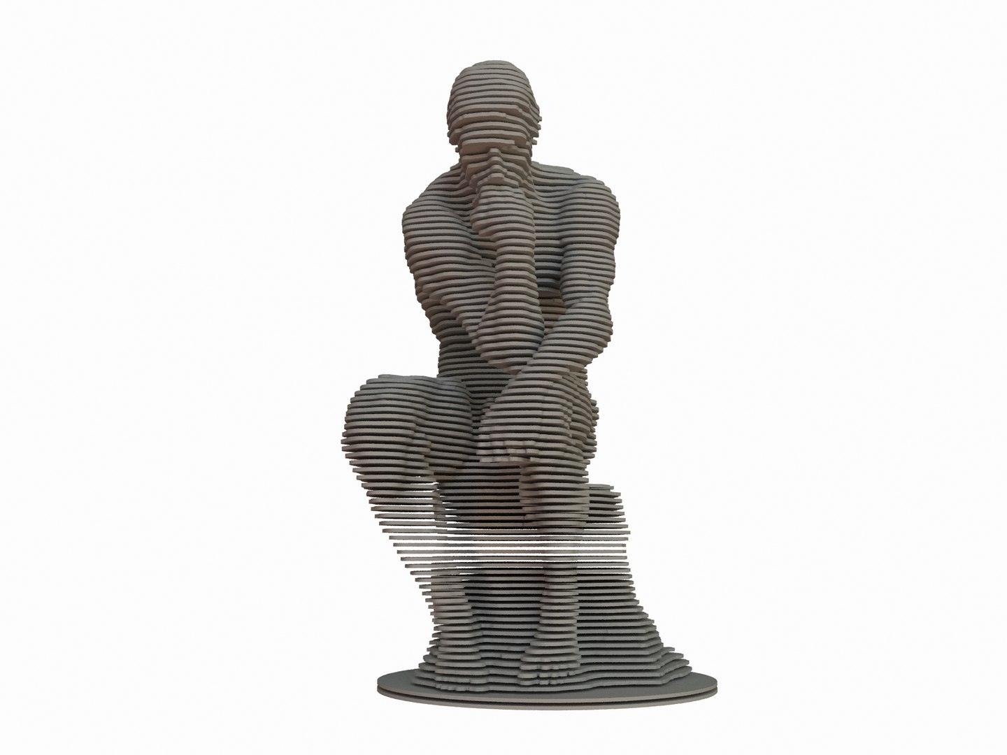 Parametric Statue Rodin 3D Model - TurboSquid 1418495