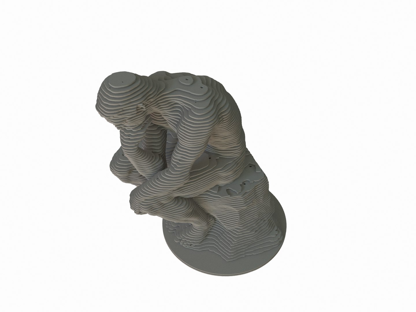 Parametric Statue Rodin 3D Model - TurboSquid 1418495