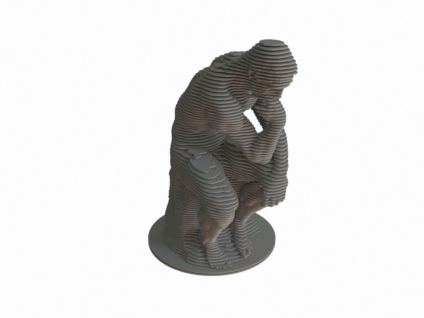 Parametric Statue Rodin 3D Model - TurboSquid 1418495