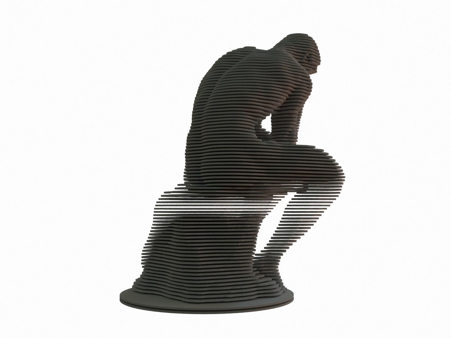 Parametric Statue Rodin 3D Model - TurboSquid 1418495