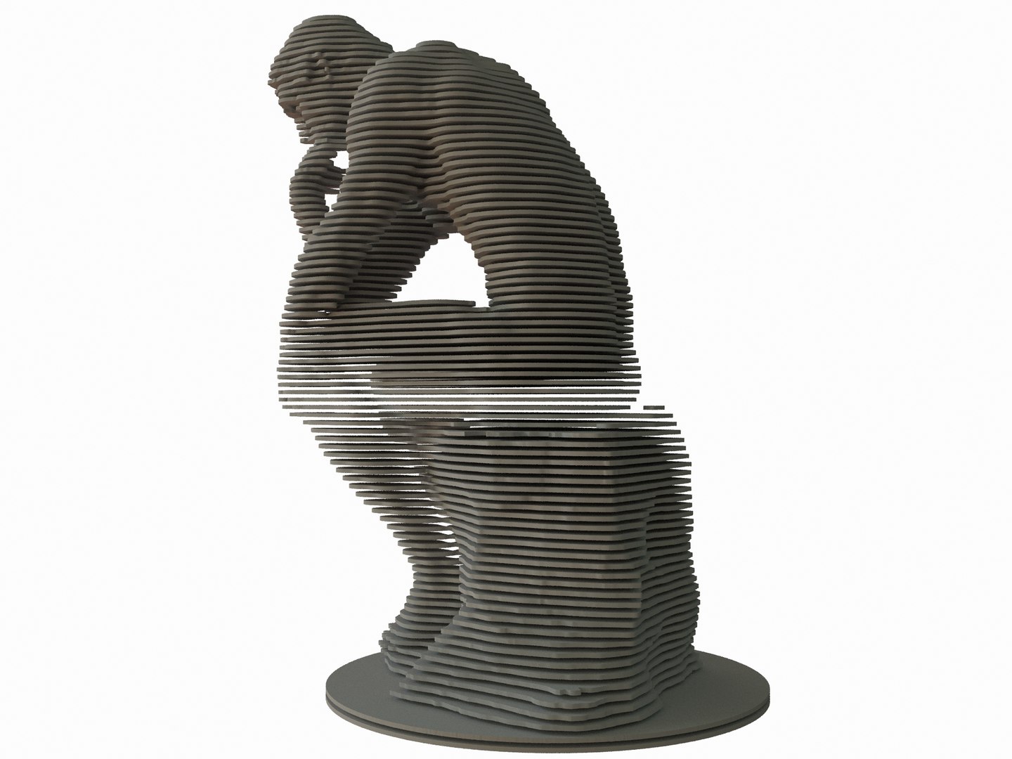 Parametric Statue Rodin 3D Model - TurboSquid 1418495