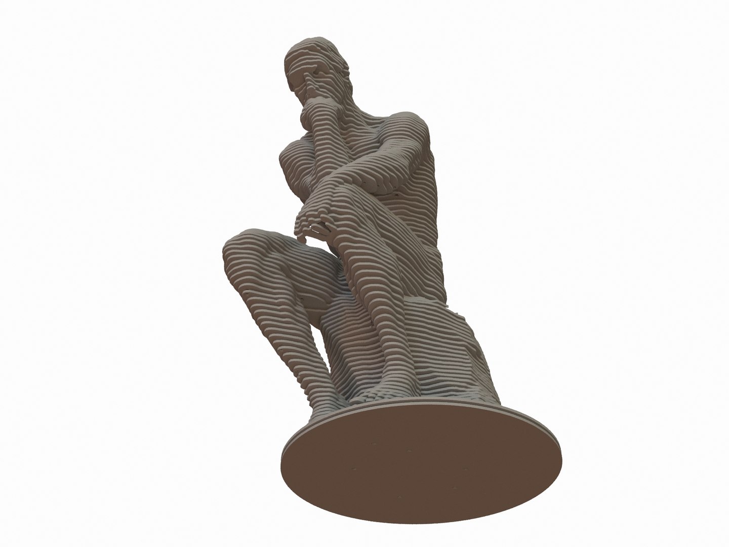Parametric Statue Rodin 3D Model - TurboSquid 1418495