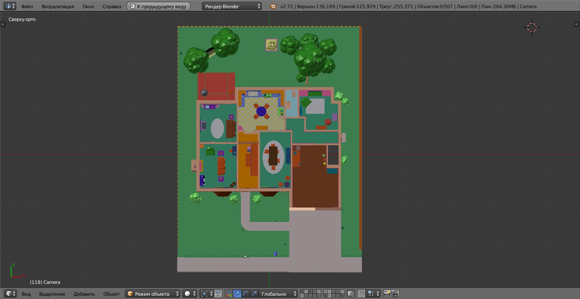 3d Model Simpson S Home