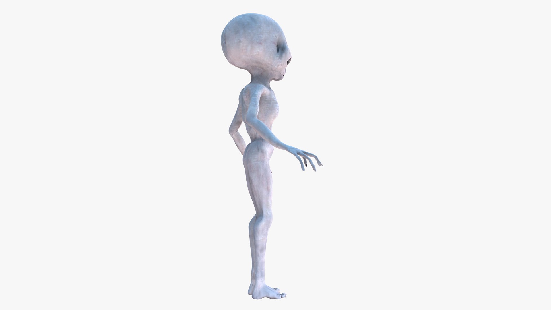 3D Model Humanoid Grey Alien - TurboSquid 1450979