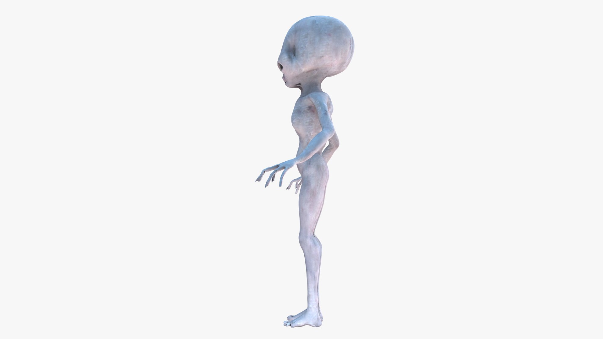 3D Model Humanoid Grey Alien - TurboSquid 1450979