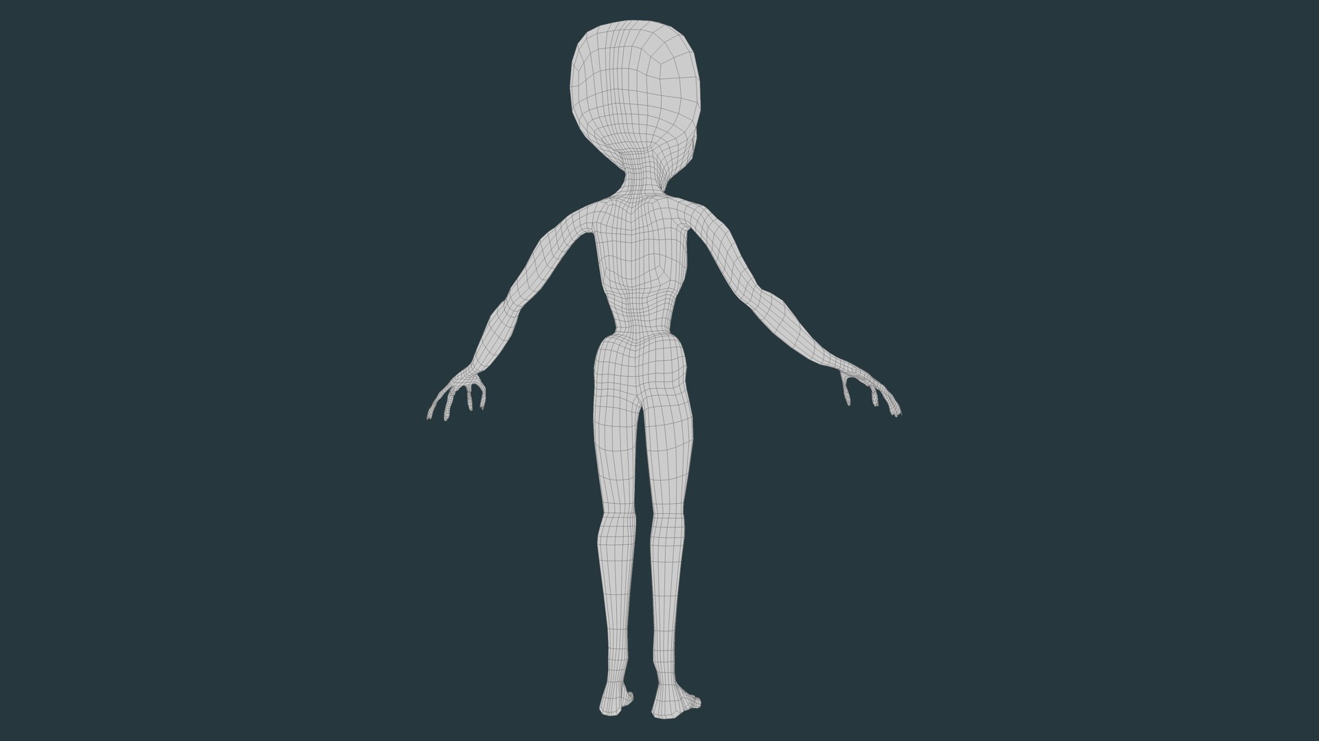 3D Model Humanoid Grey Alien - TurboSquid 1450979