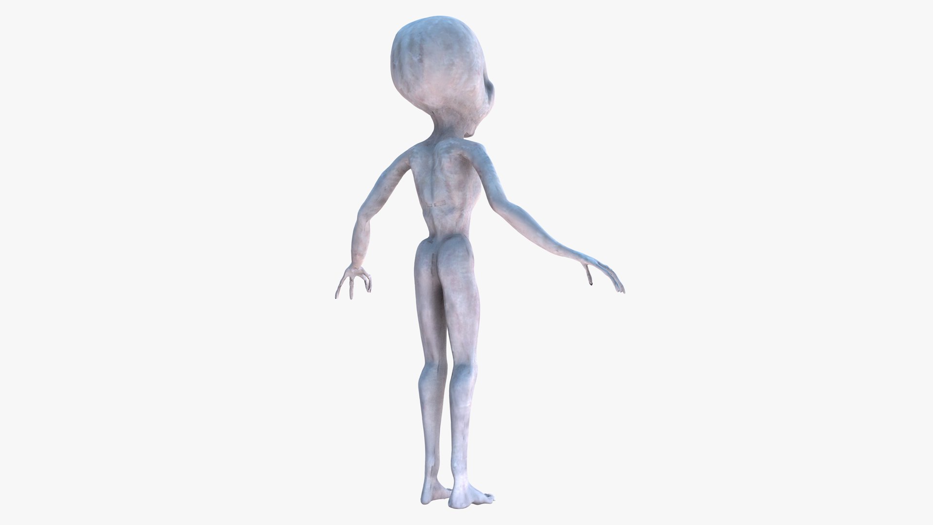 3D Model Humanoid Grey Alien - TurboSquid 1450979