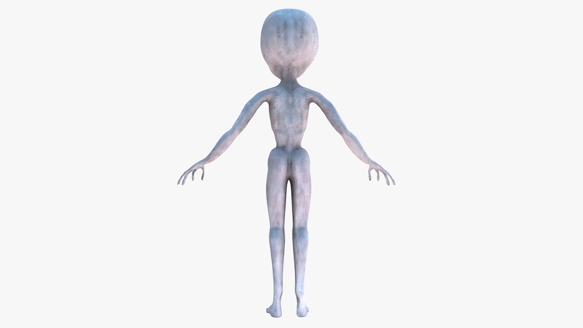 3D Model Humanoid Grey Alien - TurboSquid 1450979