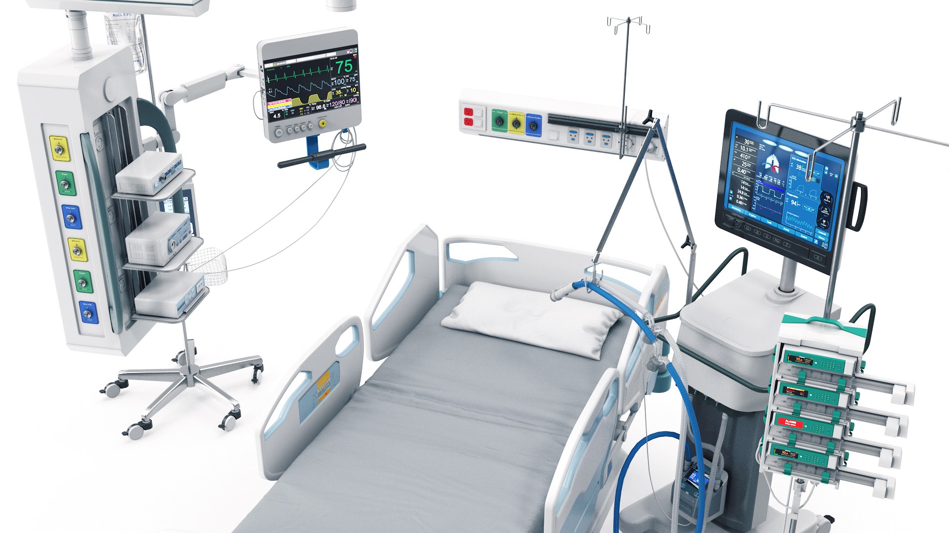 Intensive Care Equipment 3D Model - TurboSquid 2126657