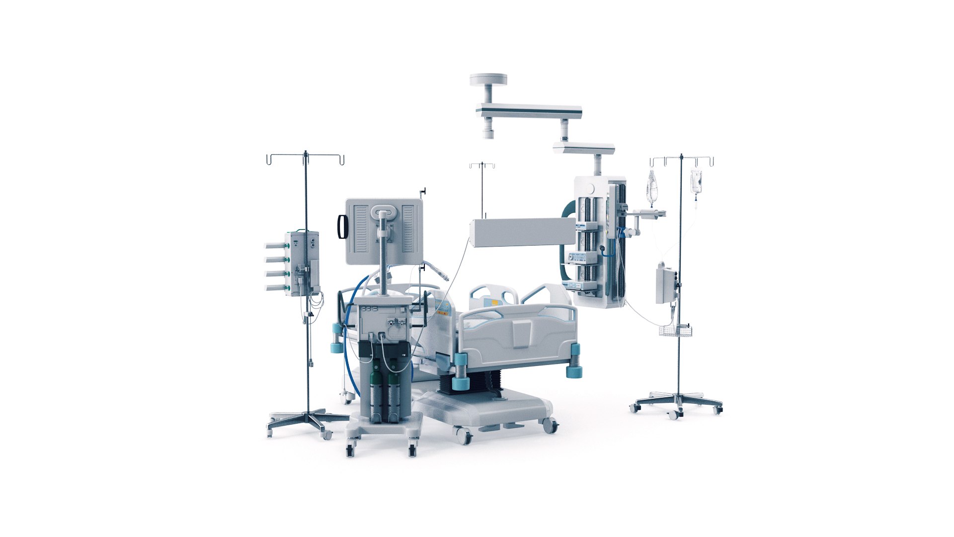 Intensive Care Equipment 3D Model - TurboSquid 2126657