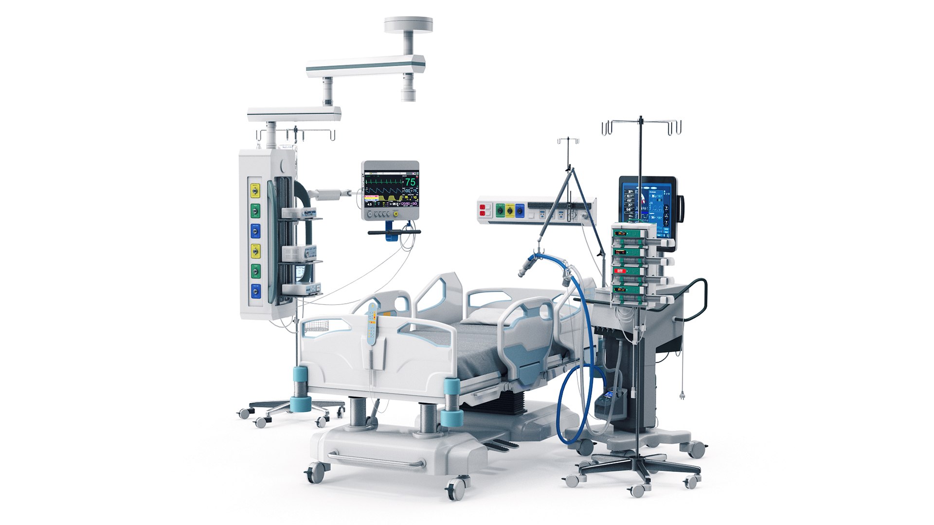 Intensive Care Equipment 3D Model - TurboSquid 2126657