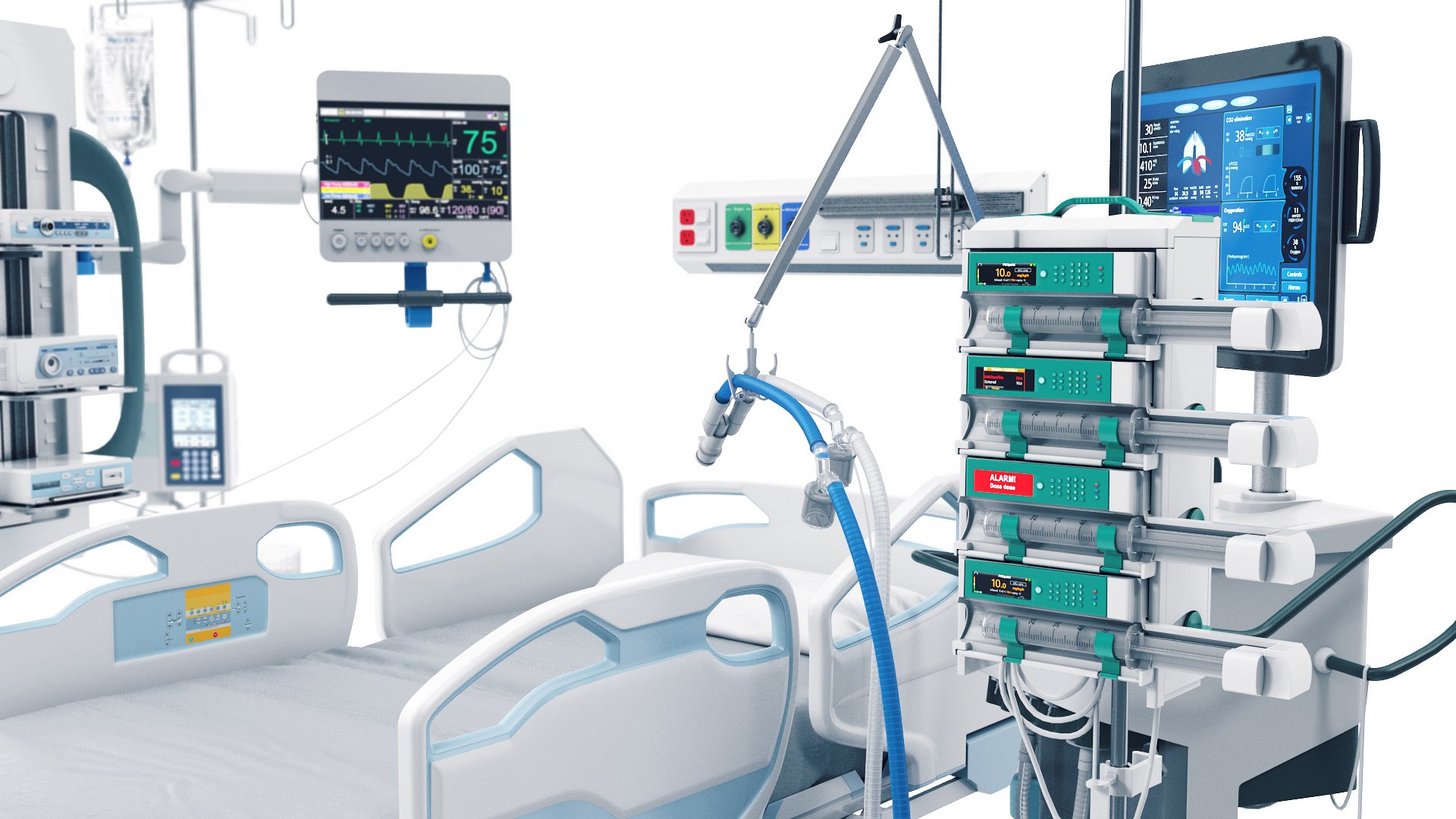 Intensive Care Equipment 3D Model - TurboSquid 2126657