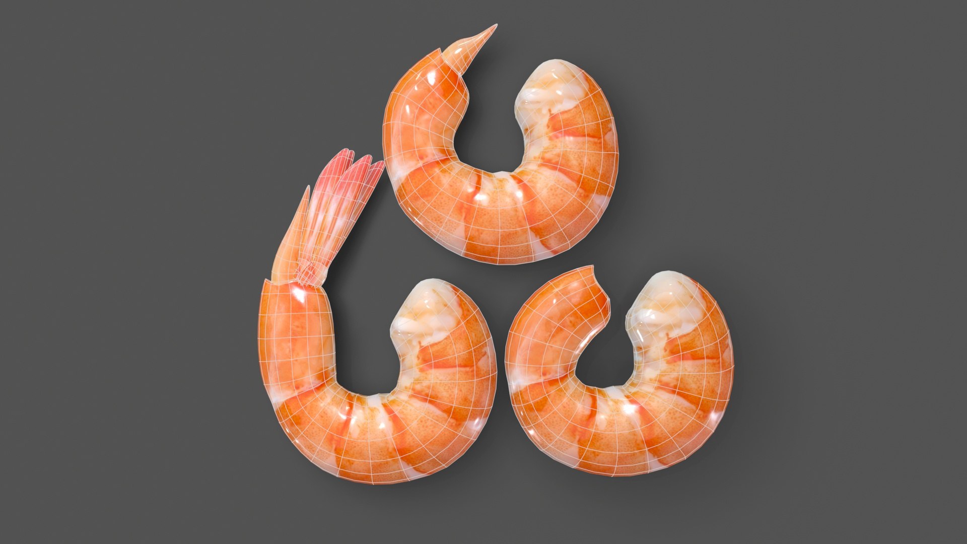 Shrimp 3D Model - TurboSquid 2254861