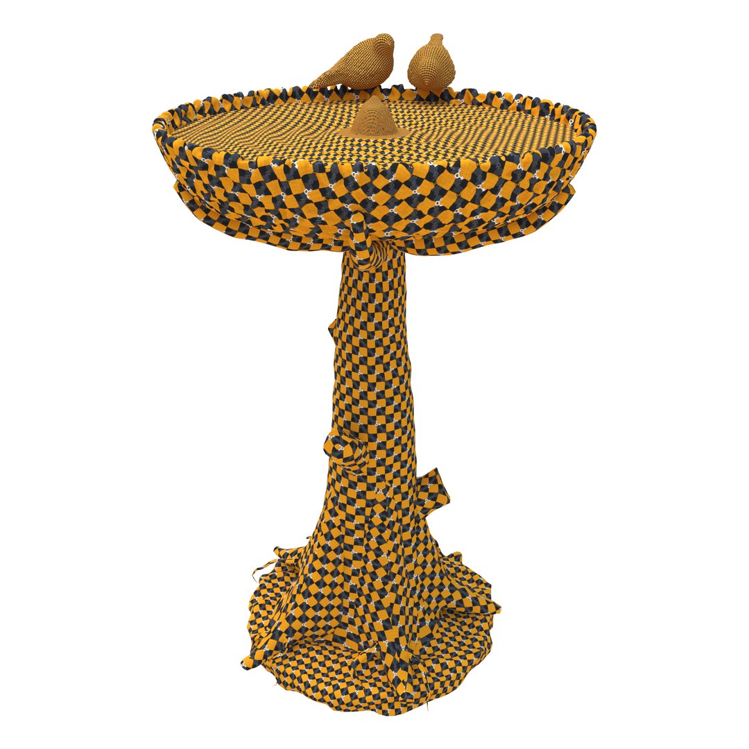 3D Bird Bath Fountain Model - TurboSquid 2082416