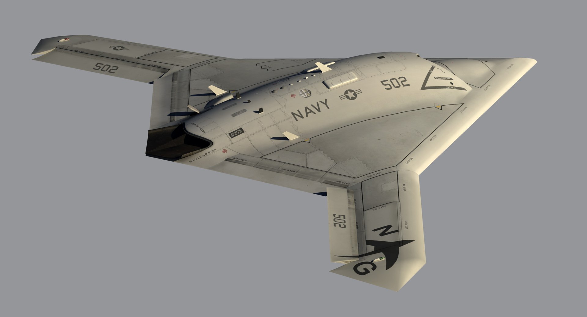 Northrop X47-b 3d Max
