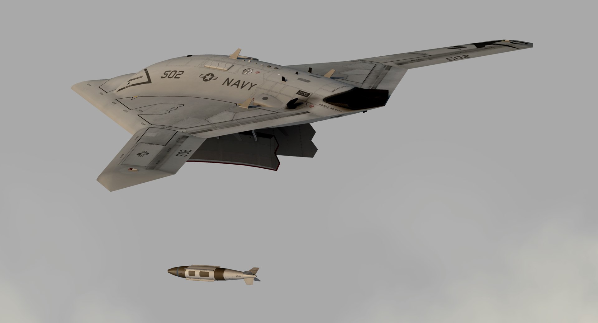 Northrop X47-b 3d Max