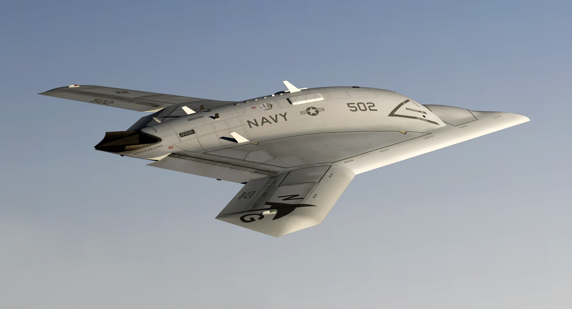 Northrop X47-b 3d Max
