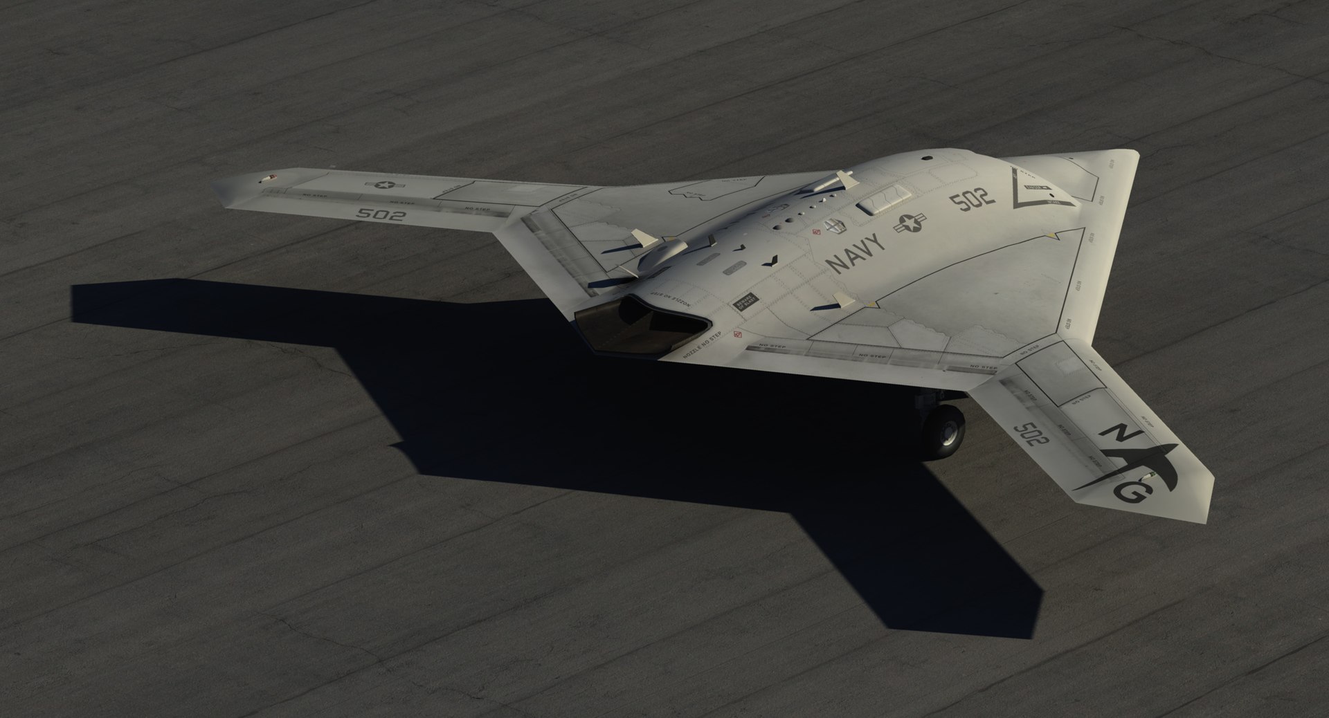 Northrop X47-b 3d Max