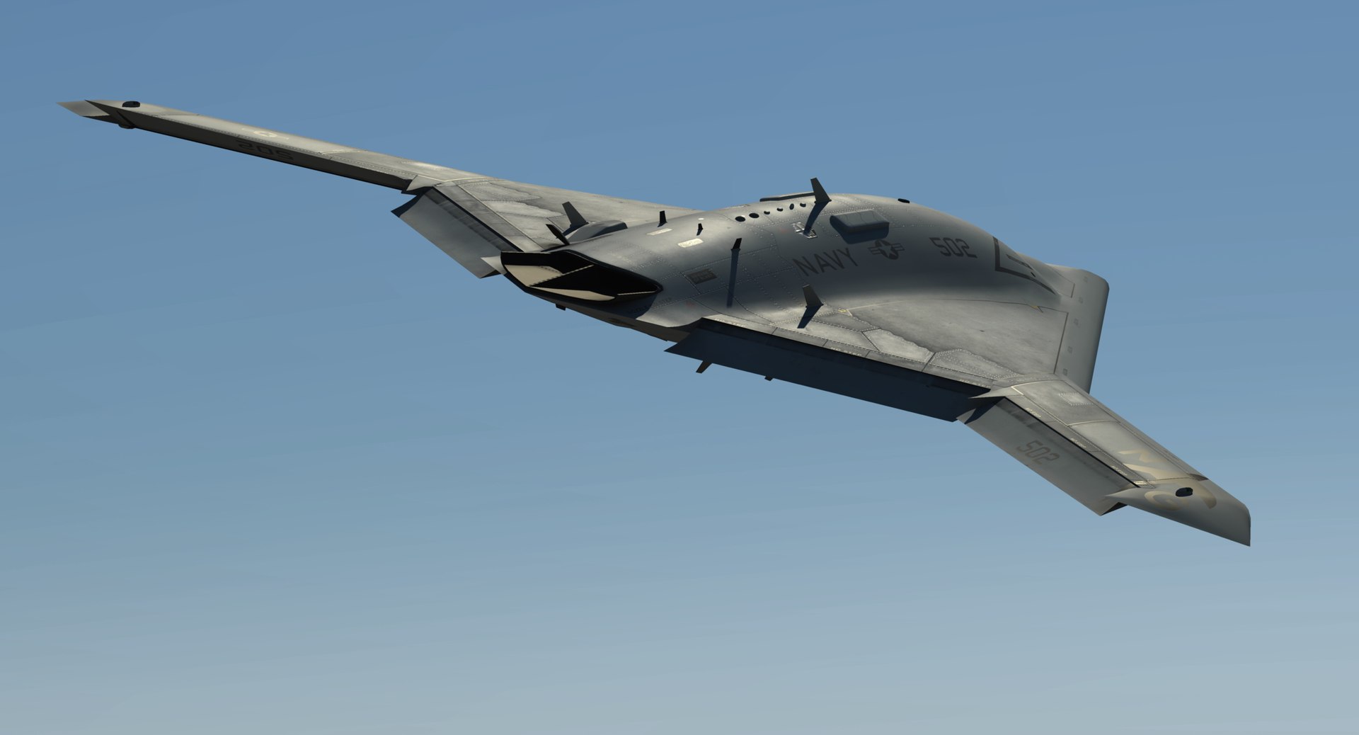 Northrop X47-b 3d Max