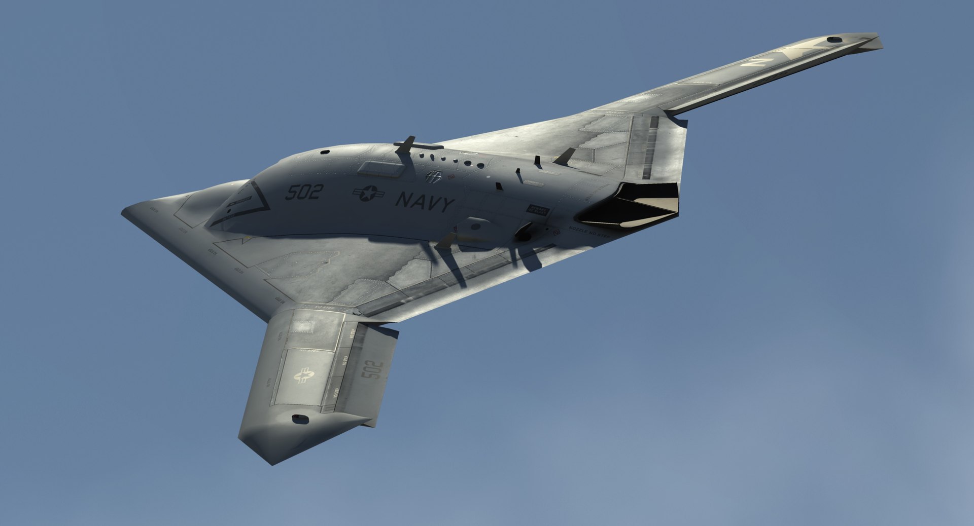 Northrop X47-b 3d Max