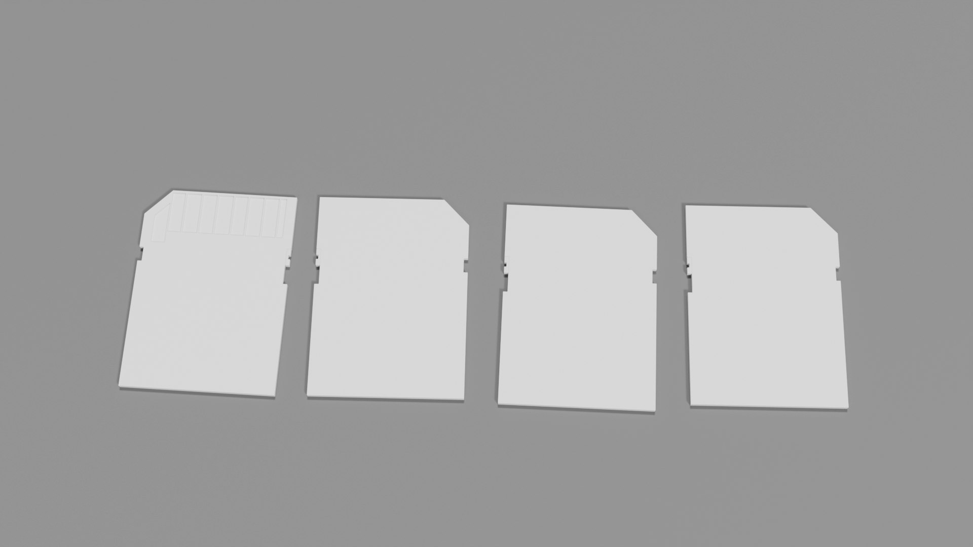 Memory Cards Starter Set 16GB To 4TB 3D Model - TurboSquid 2517626